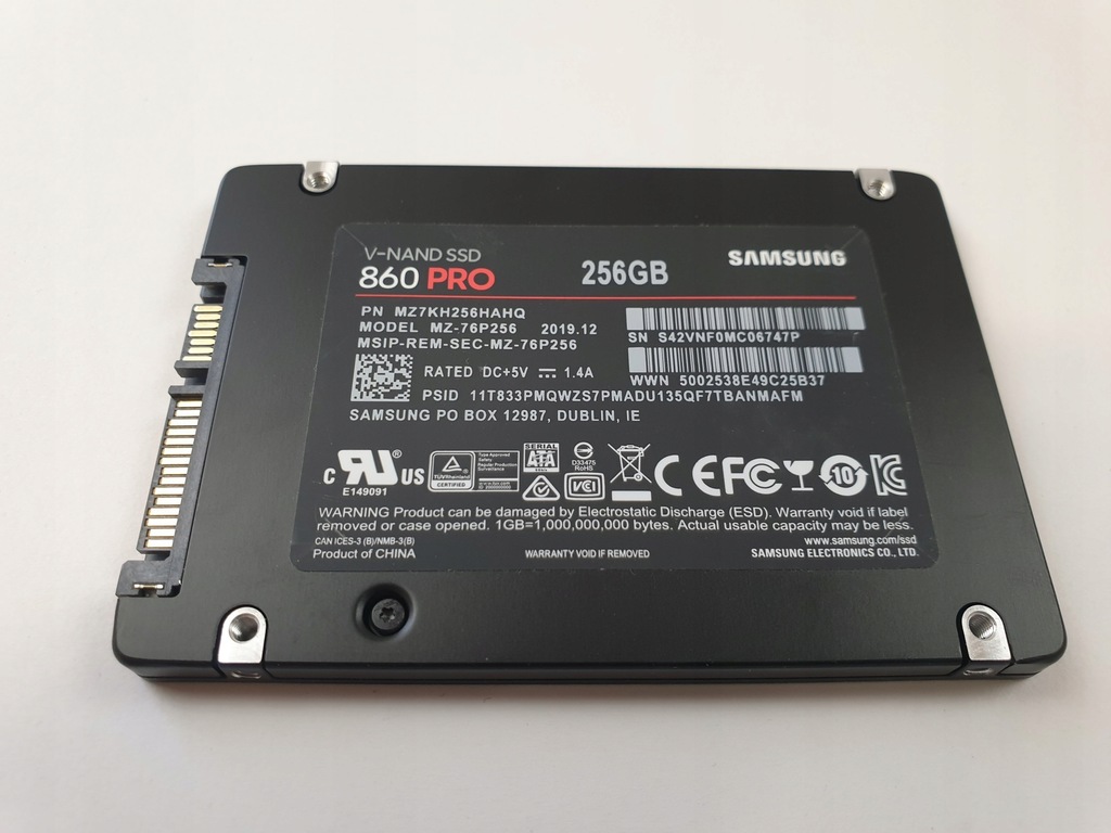 Samsung 860 PRO 256GB SSD (2149552) - 15343149670 - oficjalne archiwum ...