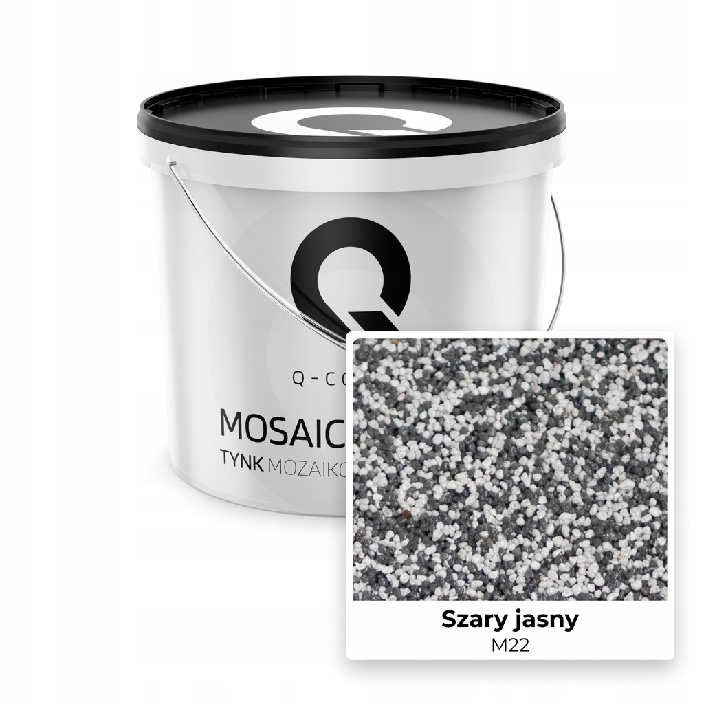 TYNK MOZAIKOWY DEKORACYJNY SZARY JASNY M22 - 13230369037 - oficjalne archiwum Allegro