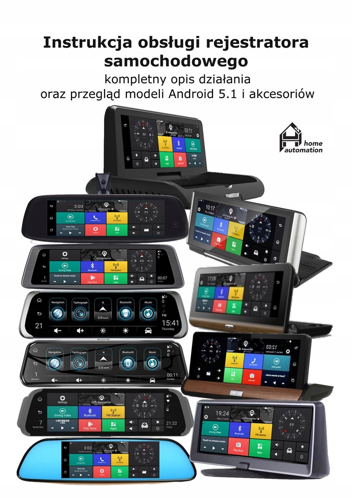 Rejestrator z kamerą cofania Android Instrukcja PL - 9619736167 - oficjalne archiwum Allegro