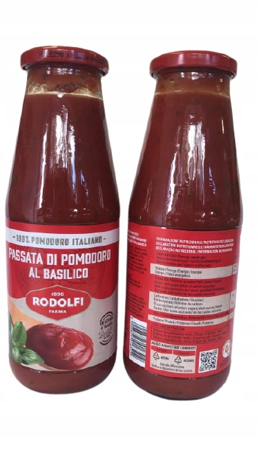 Passata z bazylią 680g Rodolfi Włochy - 11075340765 - oficjalne ...