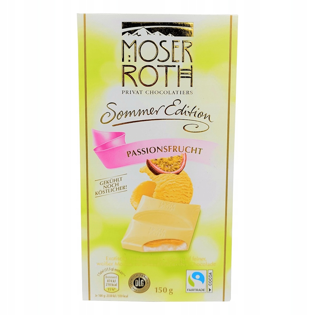 Moser Roth czekolada z musem i marakują 150 g - 13366451314 - oficjalne ...