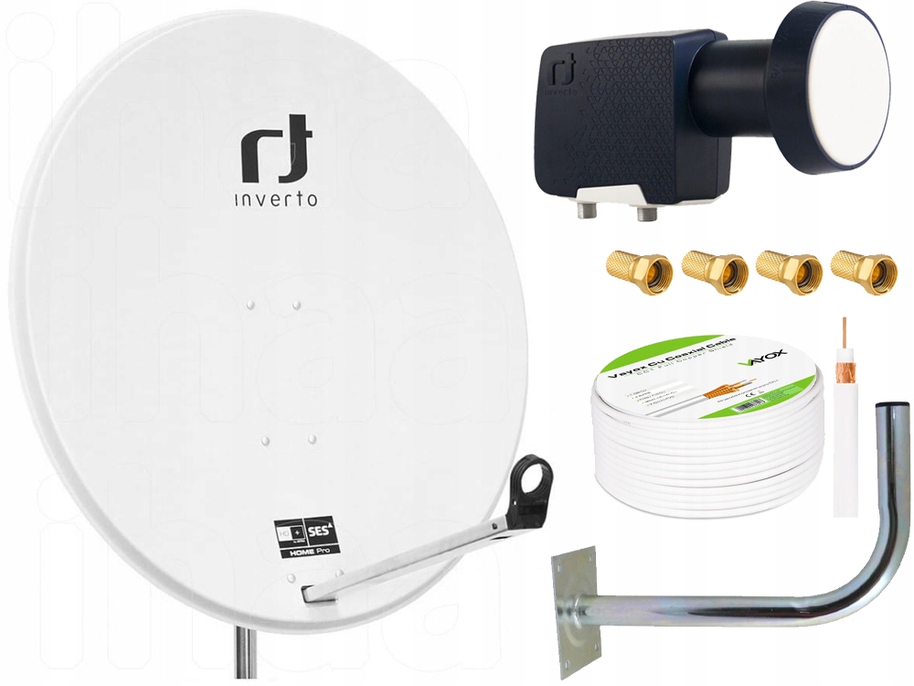 ANTENA SATELITARNA 4K CZASZA 100cm ALUMINIUM TWIN - 11389664825 - oficjalne archiwum Allegro