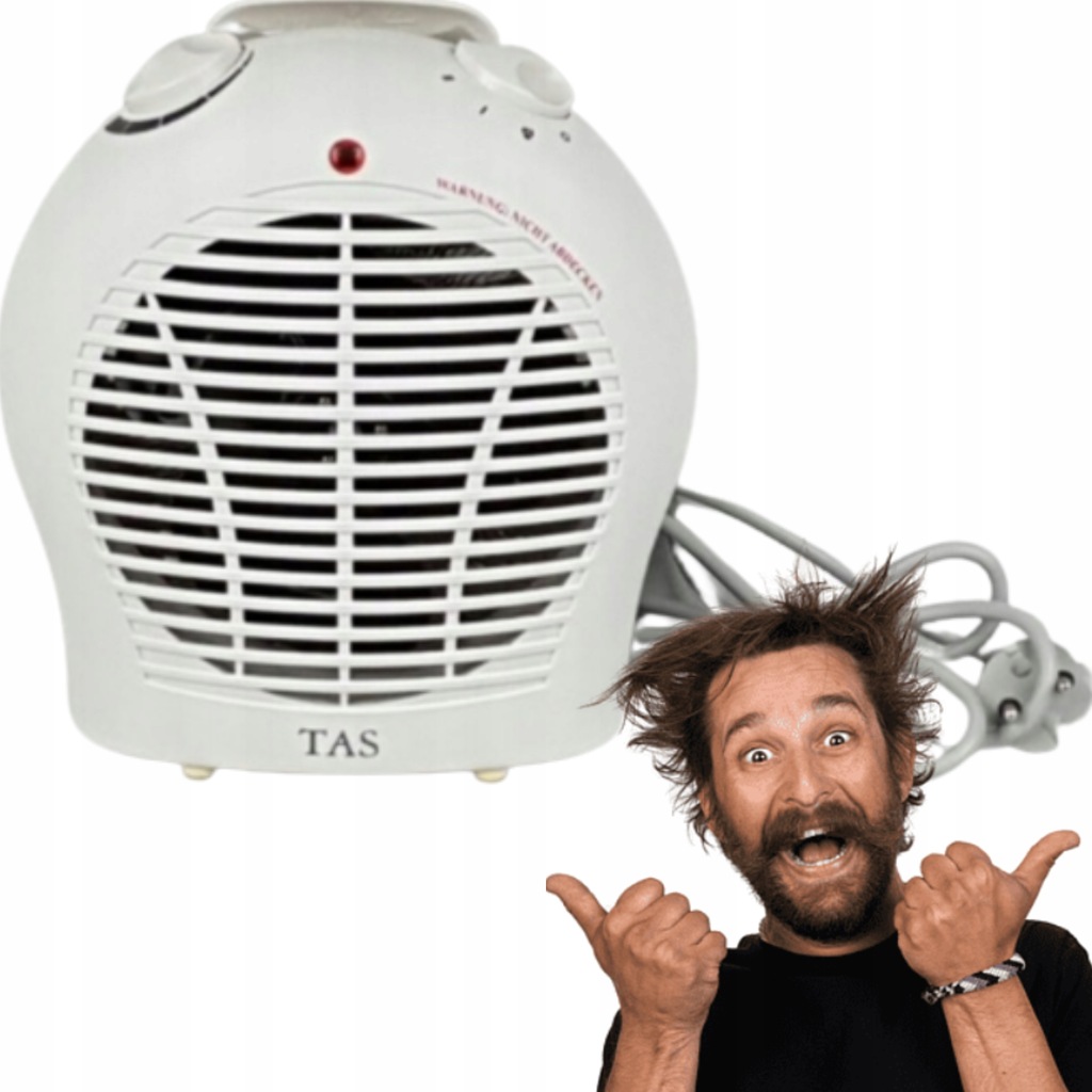 FARELKA ELEKTRYCZNA DOMOWA TERMOWENTYLATOR 2000W DO GRZANIA NA ZIMĘ ...