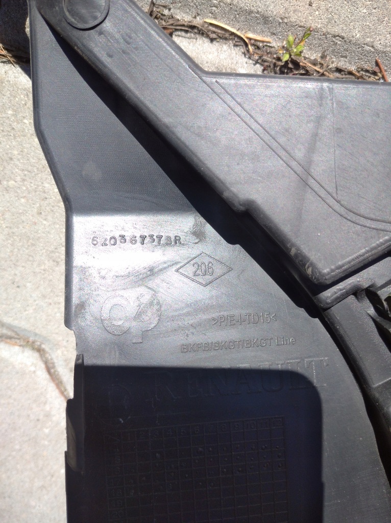 RENAULT MEGANE IV WZMOCNIENIE ZDERZAKA 620367378R - 12175318169 ...