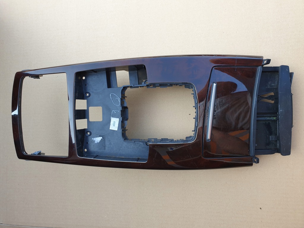 PANEL ŚRODKOWY SCHOWEK AUDI A6 C6 4F DEKOR DREWNO - 14261438484 ...