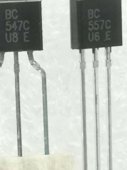 BC547C BC557C 45V 100mA hfe 420-800 zestaw 40 + 40 - 12390910356 ...