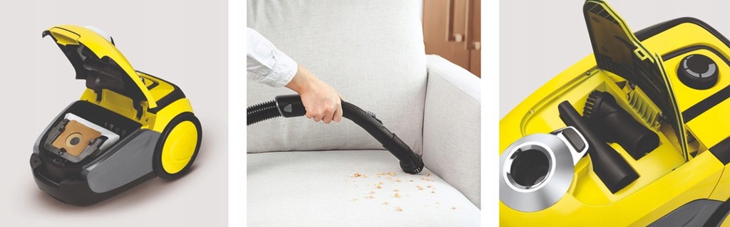 MOCNY ODKURZACZ DOMOWY KARCHER VC2 + TURBOSZCZOTKA - 11115000695 - oficjalne archiwum Allegro