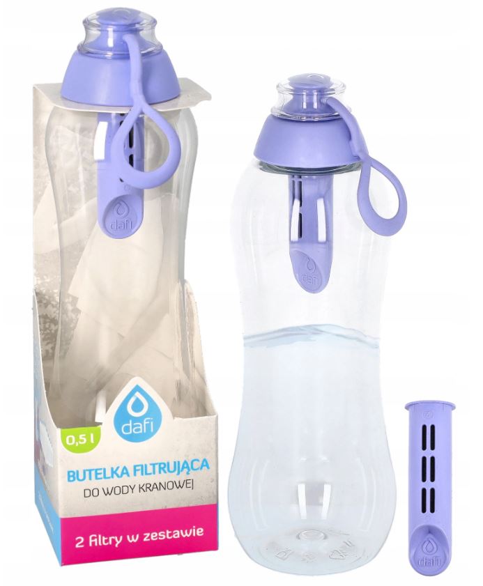 Butelka filtrująca Dafi Soft 0,5 l 2 filtry fiolet - 12235679313 ...