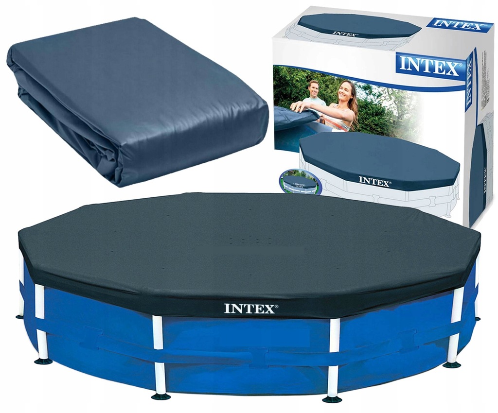Pokrywa Na Basen Stelażowy 457cm Osłona Basenowa MOCNA Plandeka Przykrycie - 17352344612 ...