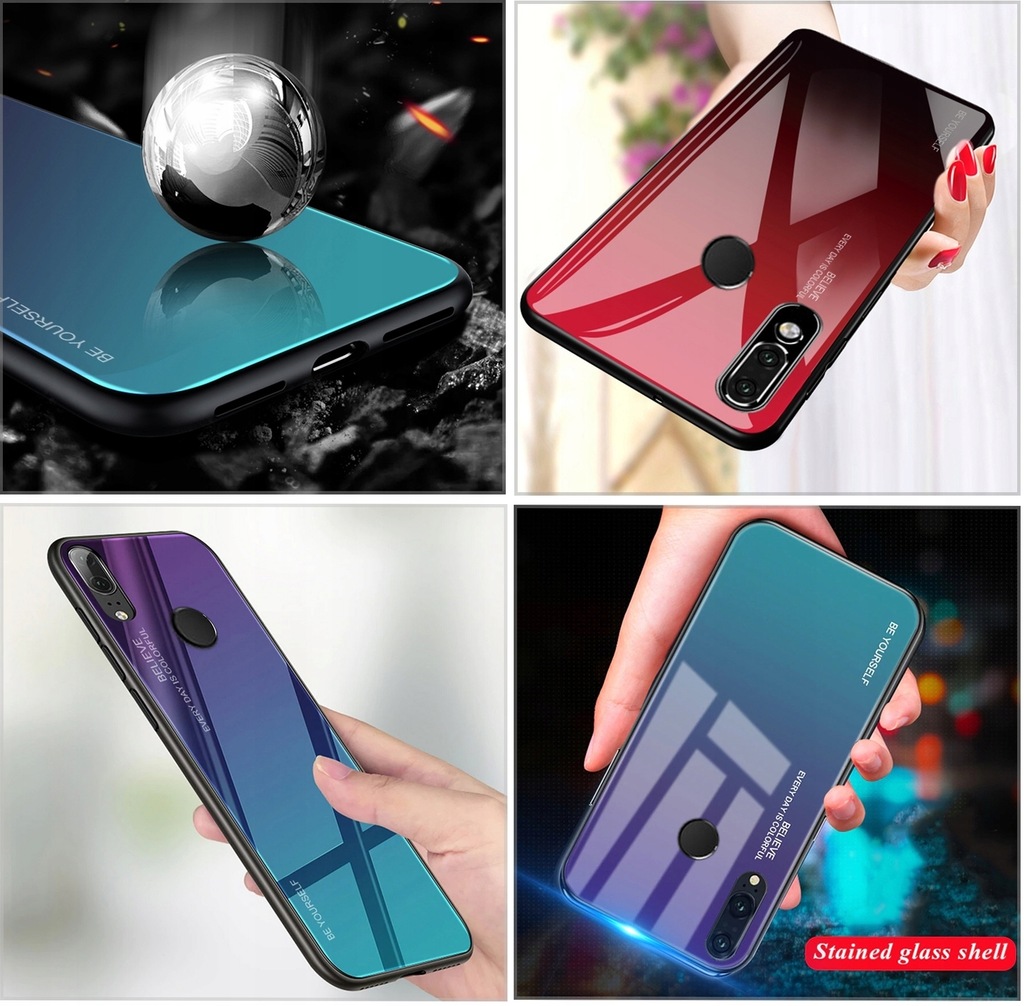 ETUI SZKLANE HUAWEI P SMART 2019 GLASS CASE+SZKŁO - 7920809028 ...