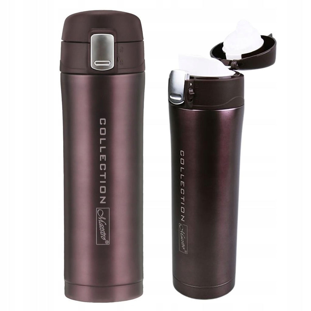 Kubek termiczny Maestro MR-1641-45-BROWN, 450ml - 11227302212 - oficjalne archiwum Allegro