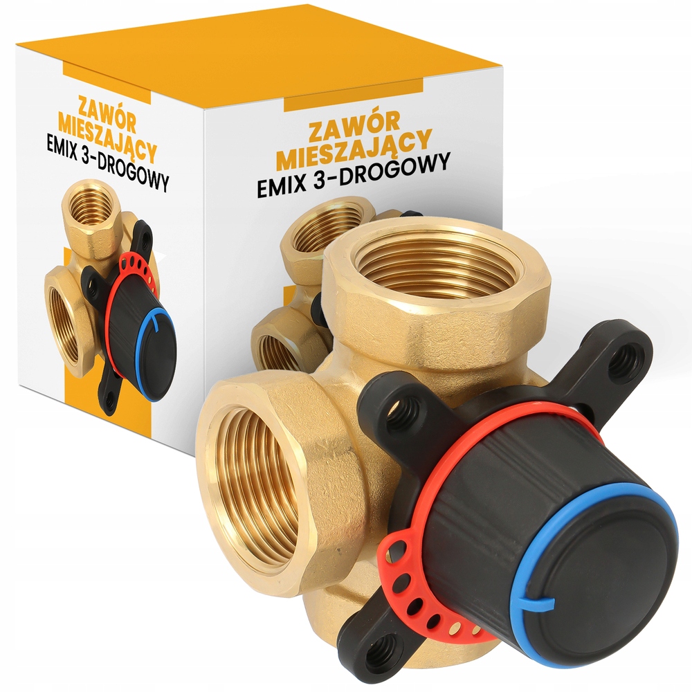 Zawór Mieszający Termostatyczny Trójdrogowy DN25 - 12406097644 - oficjalne archiwum Allegro