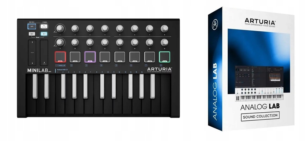 Arturia MiniLab Mk II + pełna wersja Analog Lab - 13529362637 ...