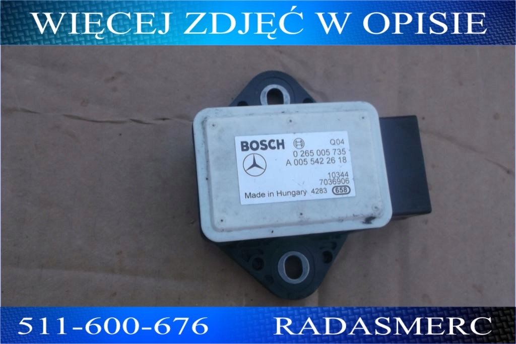 MERCEDES CZUJNIK ESP SENSOR W212 W207 - 8743575057 - oficjalne archiwum ...