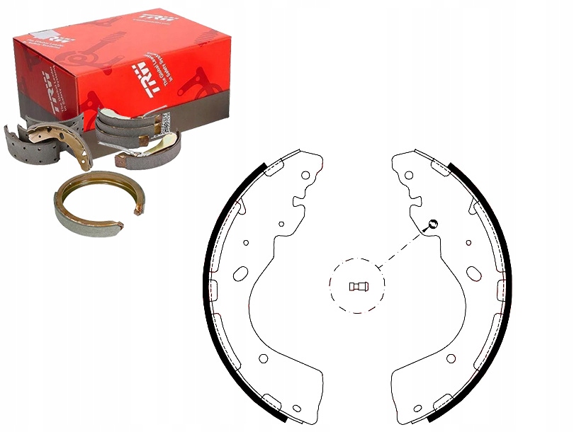 SZCZĘKI HAMULCOWE FORD RANGER NISSAN NP300 NAVARA - 12645938333 ...