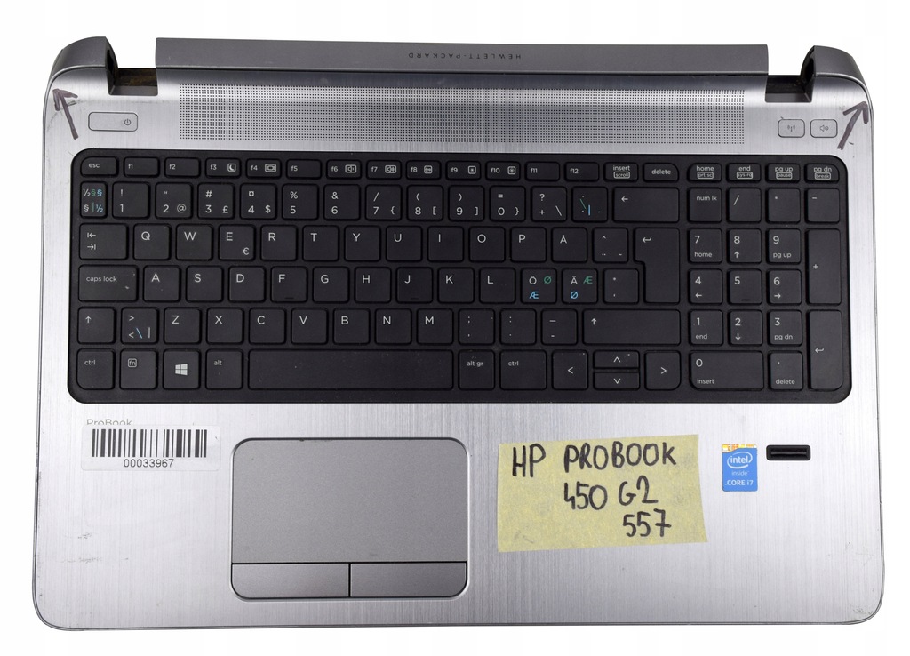 OBUDOWA KADŁUBEK PALMREST HP PROBOOK 450 G2 557 - 7731261971 ...