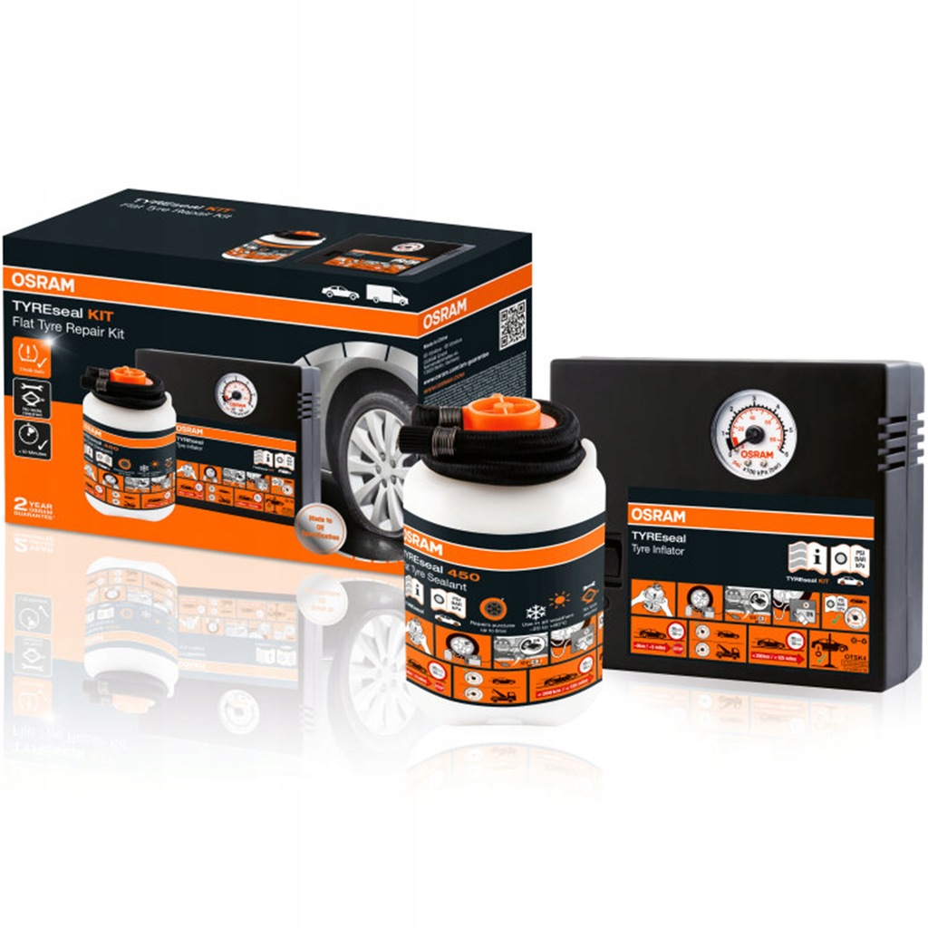 Osram Zestaw naprawczy do opon Kompresor Uszczelniacz - 14757072154 - oficjalne archiwum Allegro
