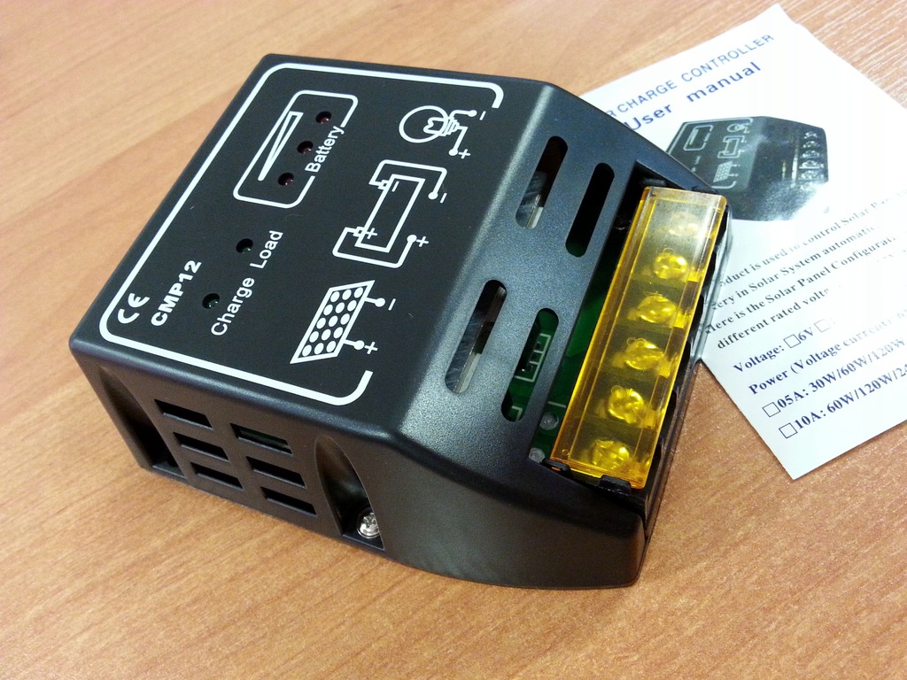 Regulator ładowania CMP-12 PWM 10A 12V/24V solar - 7630123352 ...
