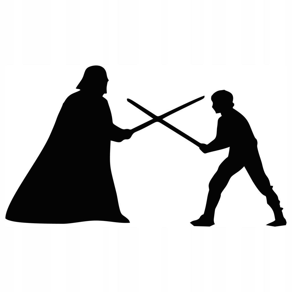 Naklejka Star Wars Vader Vs Luke 13 X 227 Cm 12455682341 Oficjalne Archiwum Allegro