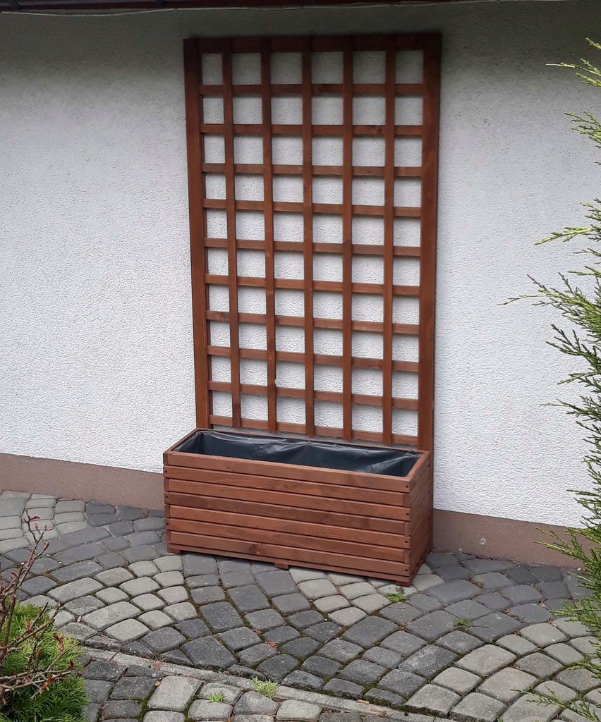 Donica Drewniana Solidna!! 90/180cm Pergola ! - 13676250760 - oficjalne archiwum Allegro