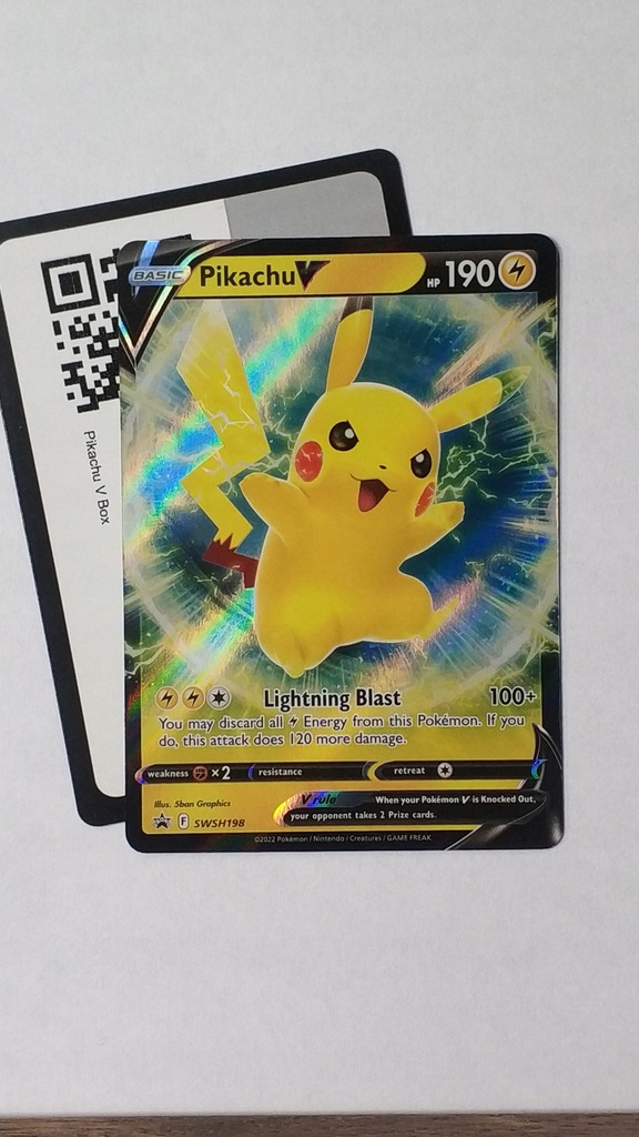 Pikachu V - SWSH198 - Brilliant Stars Promo + Kod - 12094032071 ...