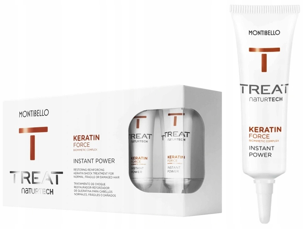 MONTIBELLO AMPUŁKI KERATIN FORCE 10x12 REGENERACJA - 11660742987 - oficjalne archiwum Allegro