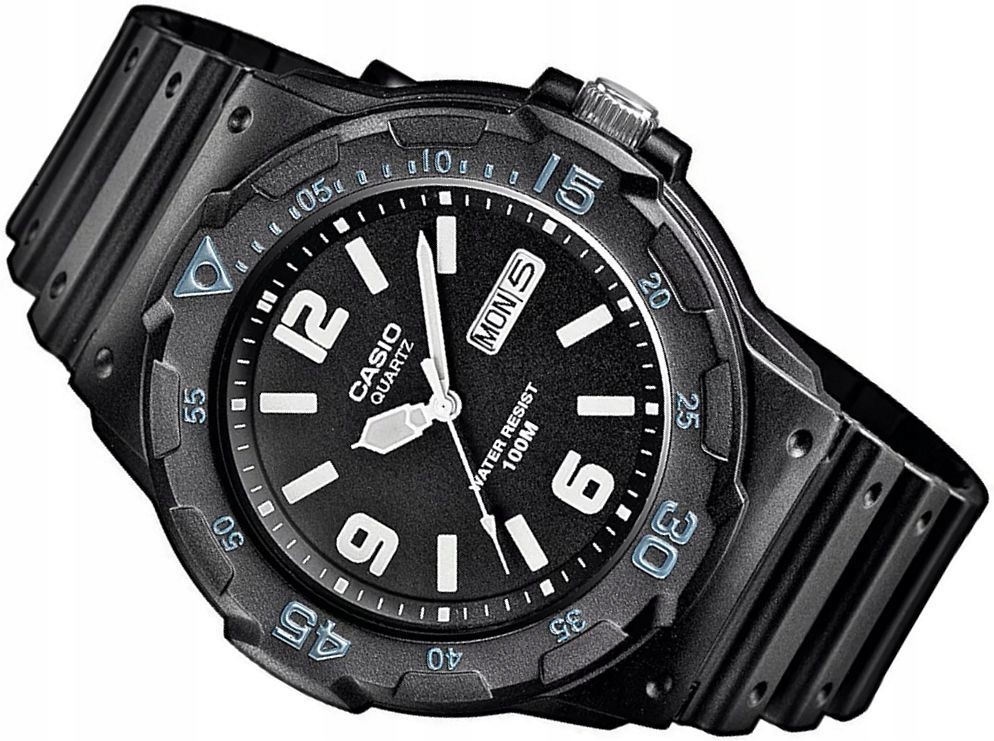 SPORTOWY ZEGAREK CASIO MRW-200H-1B2 NUREK DATA BOX - 12481888521 ...