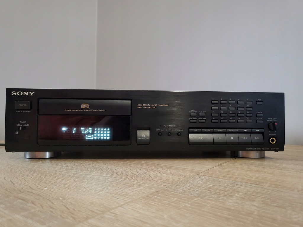 Odtwarzacz CD Sony CDP-797 czarny - 13117440220 - oficjalne archiwum Allegro