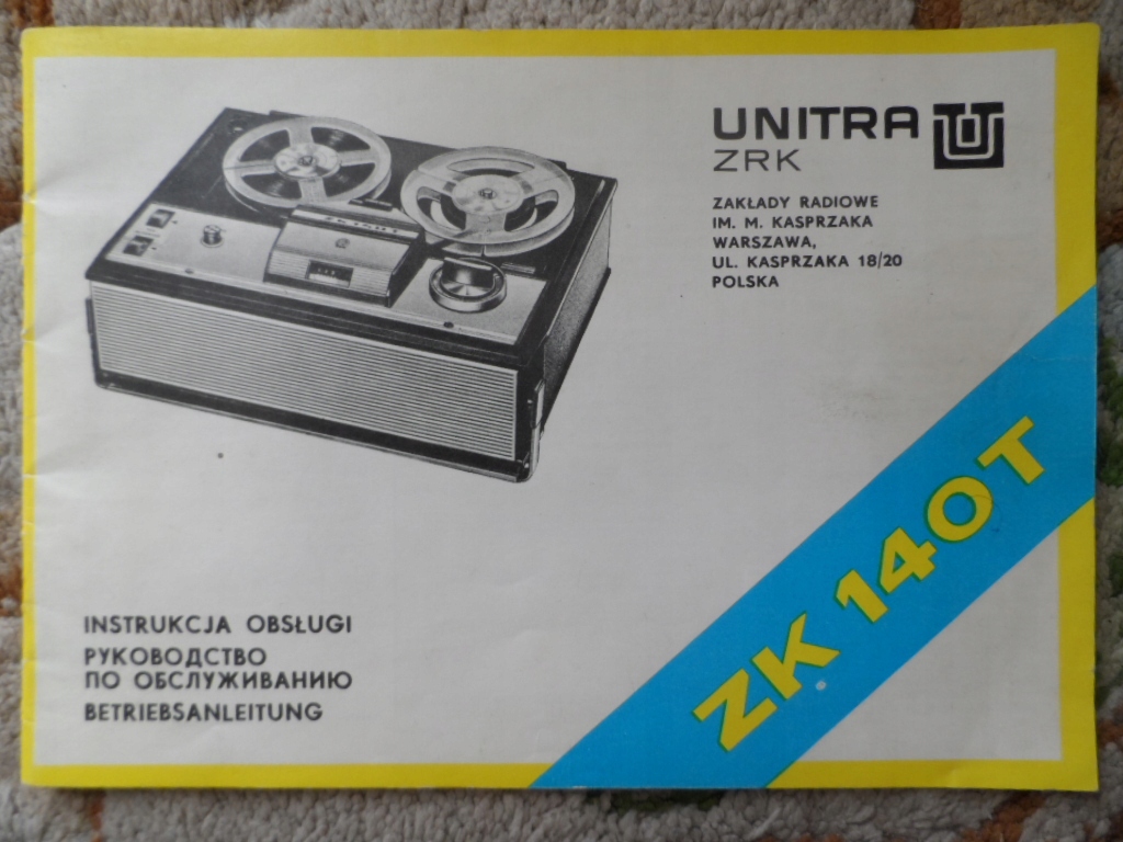 UNITRA ZK 140T Instrukcja obsługi SCHEMAT KARTA Gw - 10653878108 ...