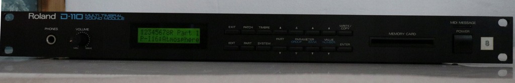 Roland D-110 kultowy Multi Timbral Sound Module syntezator z lat 80 ...