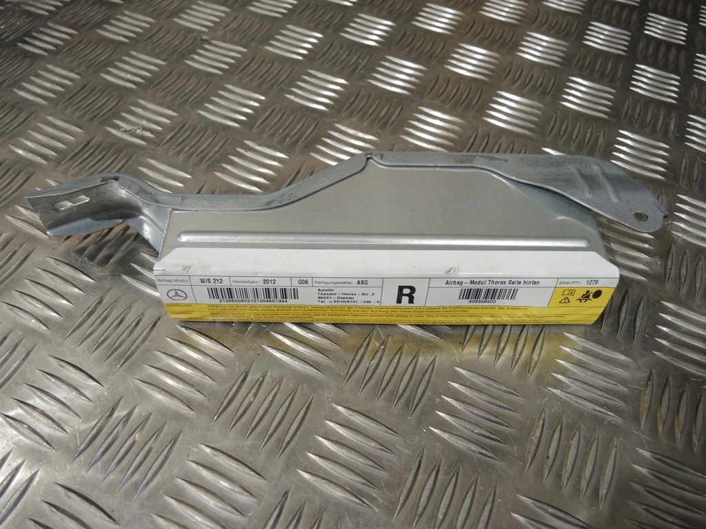 PRAWA PODUSZKA KANAPY FOTELA AIRBAG MERCEDES W212 - 9127209187 ...