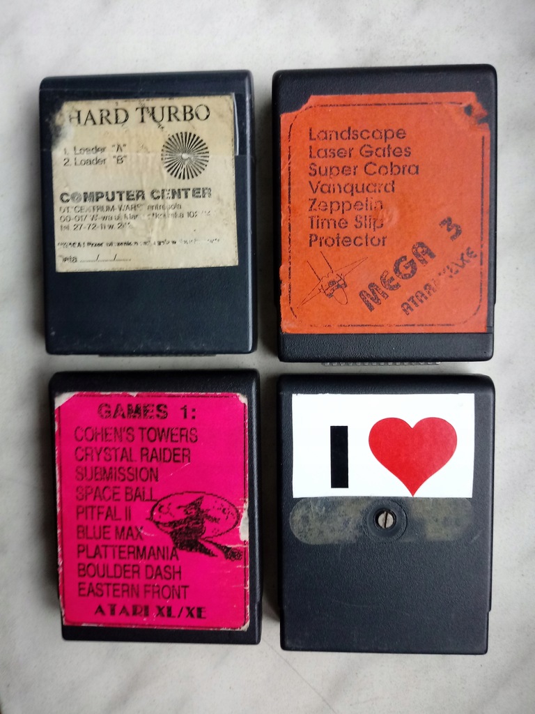ATARI CARTRIDGE x 4szt , ORYGINALY - 12630264656 - oficjalne archiwum ...