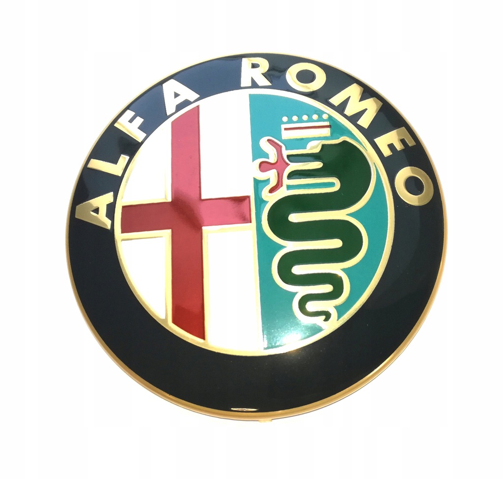 ALFA ROMEO 147 156 159 EMBLEMAT ZNACZEK LOGO 74mm - 9493959584 - oficjalne archiwum Allegro