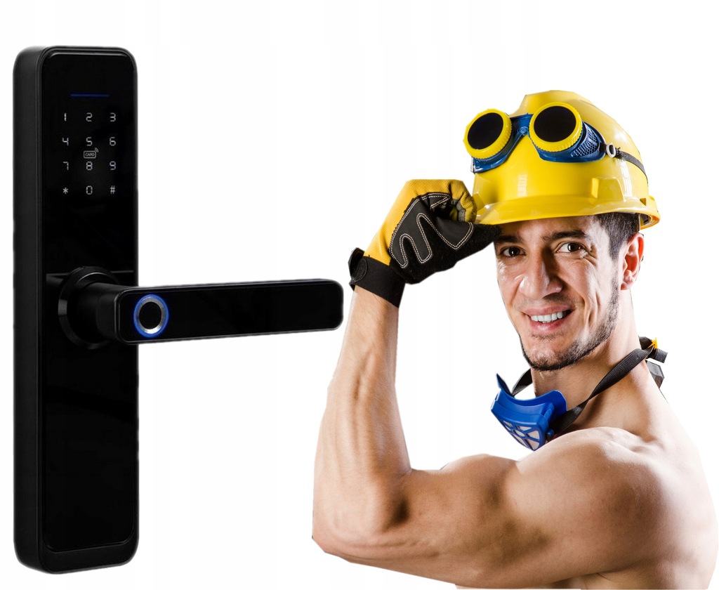 Klamka na kod szyfr +Bluetooth +Palec +Kartę WiFi - 13099181098 ...