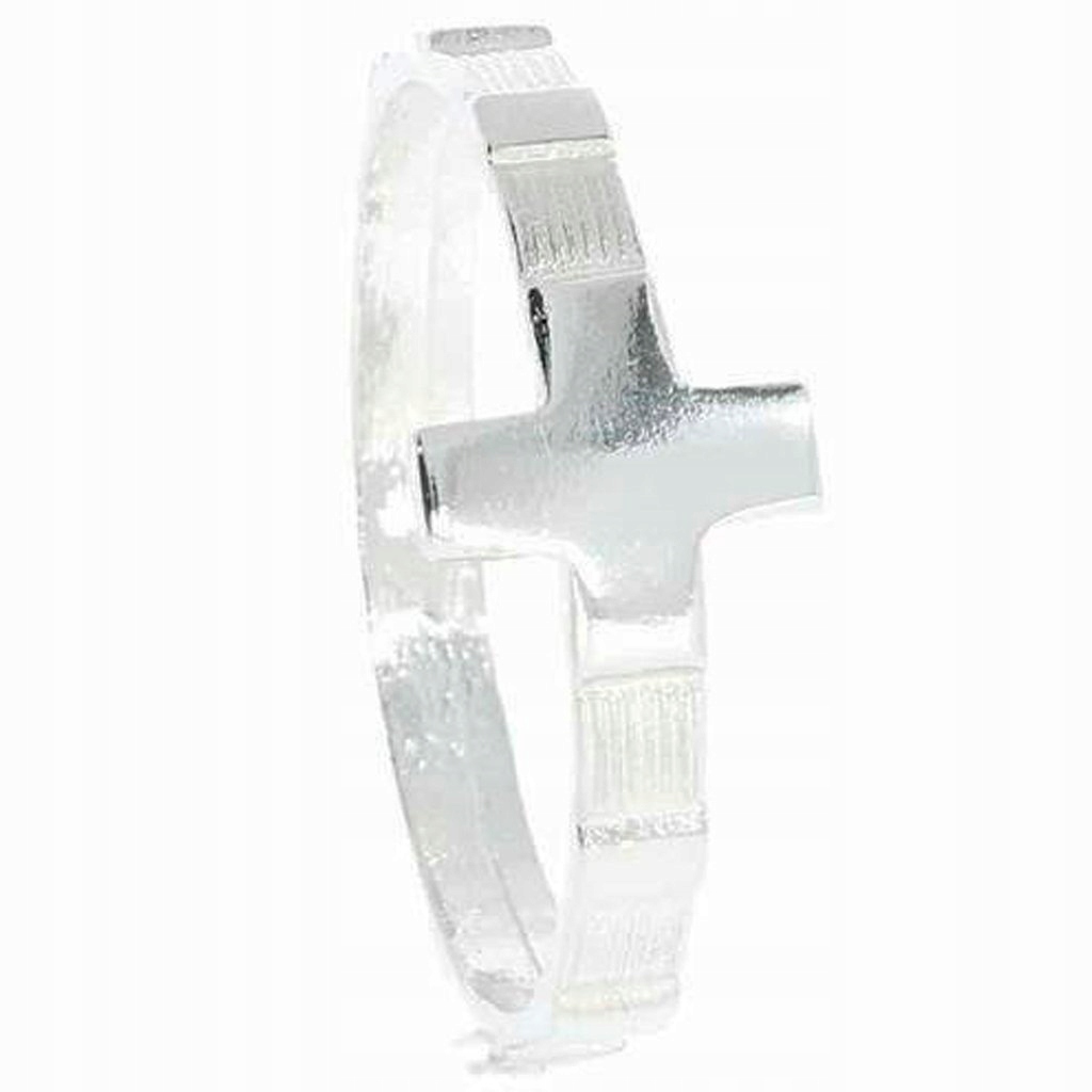 Różaniec dziesiątek obrączka na palec srebro r. 14 - 12843171029 ...