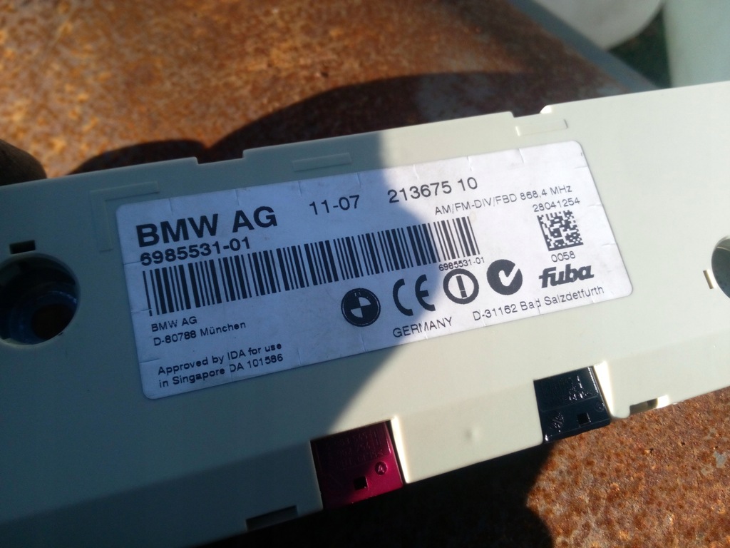 BMW E61 E60 WZMACNIACZ ANTENOWY AM/FM-DIV/FBD - 12866397103 - oficjalne ... BMW E61 E60 WZMACNIACZ ANTENOWY AM/FM-DIV/FBD - 12866397103 - oficjalne ...
