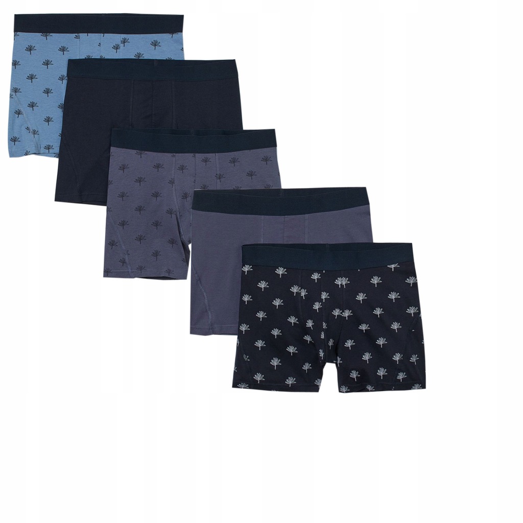 DŁUGIE BOKSERKI MĘSKIE LYCRA 5-PAK H&M L - 11562987020 - oficjalne archiwum Allegro