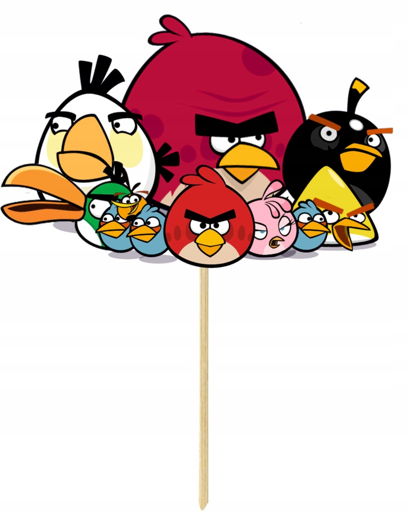 TOPPER NA TORT NA URODZINY ANGRY BIRDS - 13548628776 - oficjalne ...