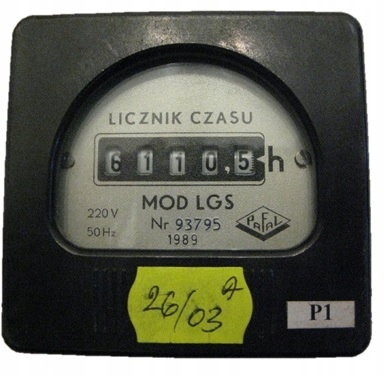 Licznik czasu pracy Pafal MOD LGS 220V 50Hz - 8437592221 - oficjalne ...