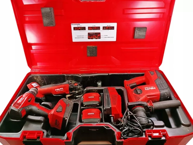 DUŻY ZESTAW NARZĘDZI HILTI W WALIZCE - 13311302448 - oficjalne archiwum Allegro