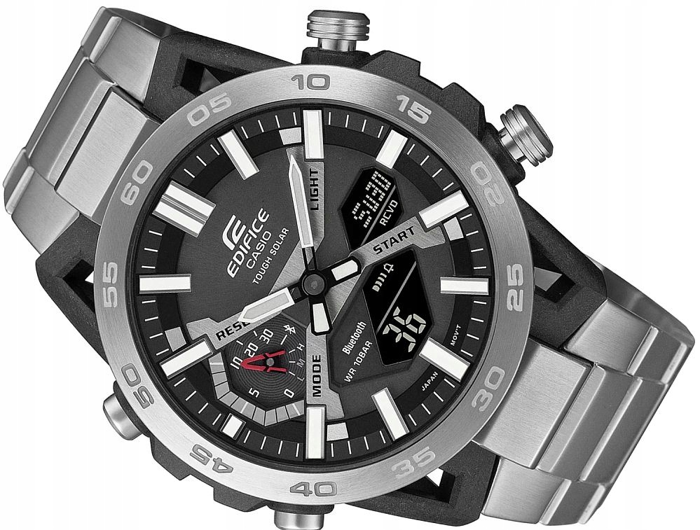 ZEGAREK MĘSKI CASIO EDIFICE ECB-2000D-1A CARBON GW - 12870665605 - oficjalne archiwum Allegro