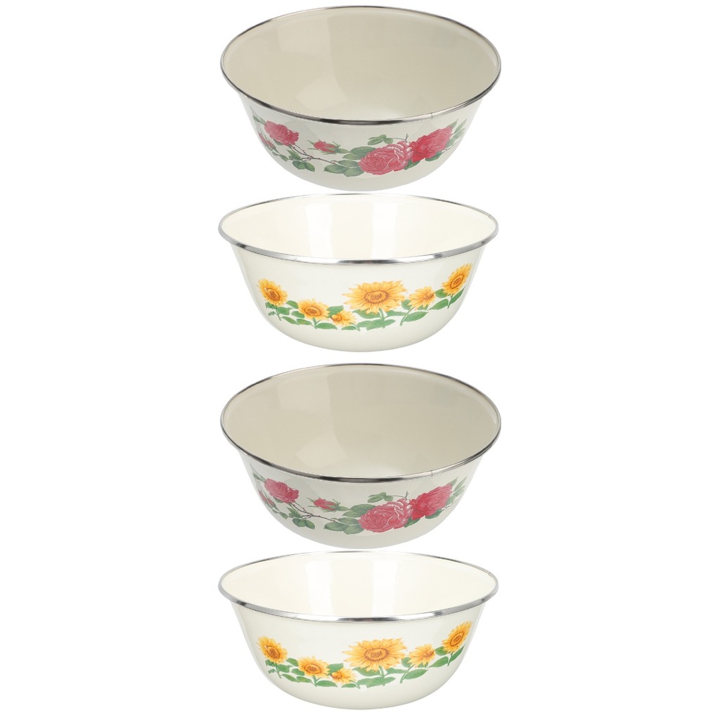 4 sztuk Duży Retro Kwiat wzór Kremem miska - 13080821146 - oficjalne ...