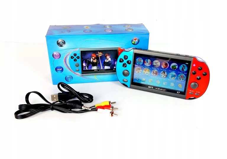 PRZENOŚNA KONSOLA PORTABLE MULTIMEDIA PLAYER X7 - 12290373919 ...