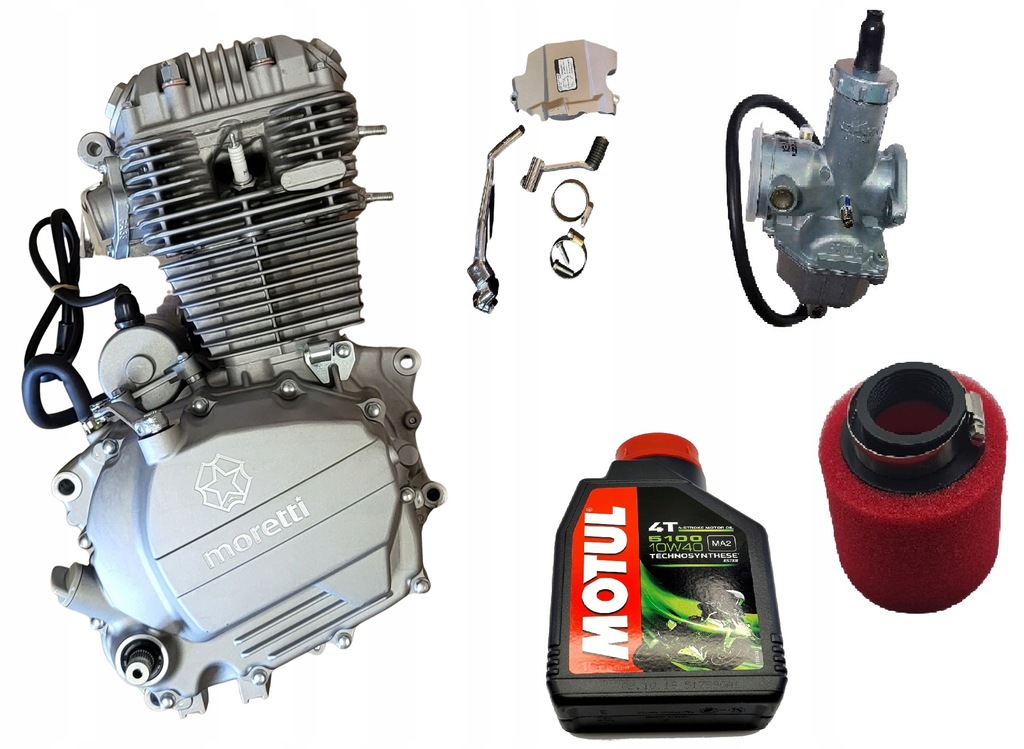 Silnik 250cc Moretti 4T Junak Romet Barton Zipp ALFARAD RFZ MIKILON - 14812421757 - oficjalne ...