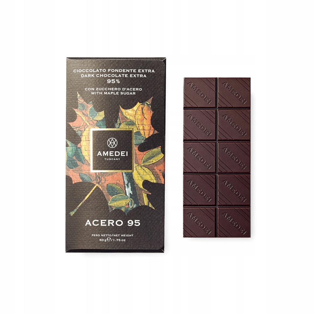 Czekolada Gorzka 95% z Cukrem Klonowym 50g Amedei - 13650788922 ...