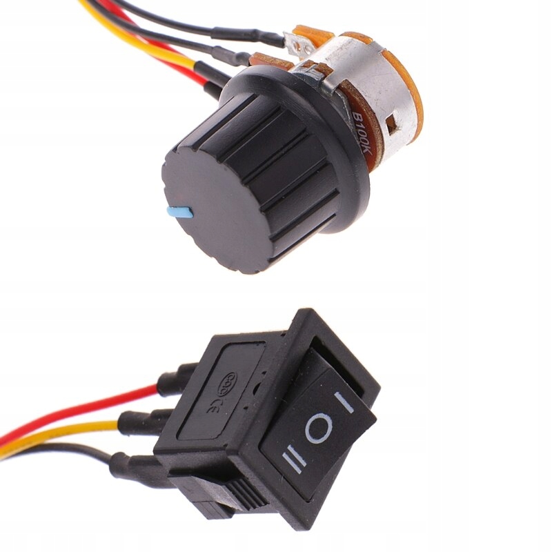 Regulator obrotów silnika dc 12V 24V 36V 48V 10-55 - 12593022185 - oficjalne archiwum Allegro