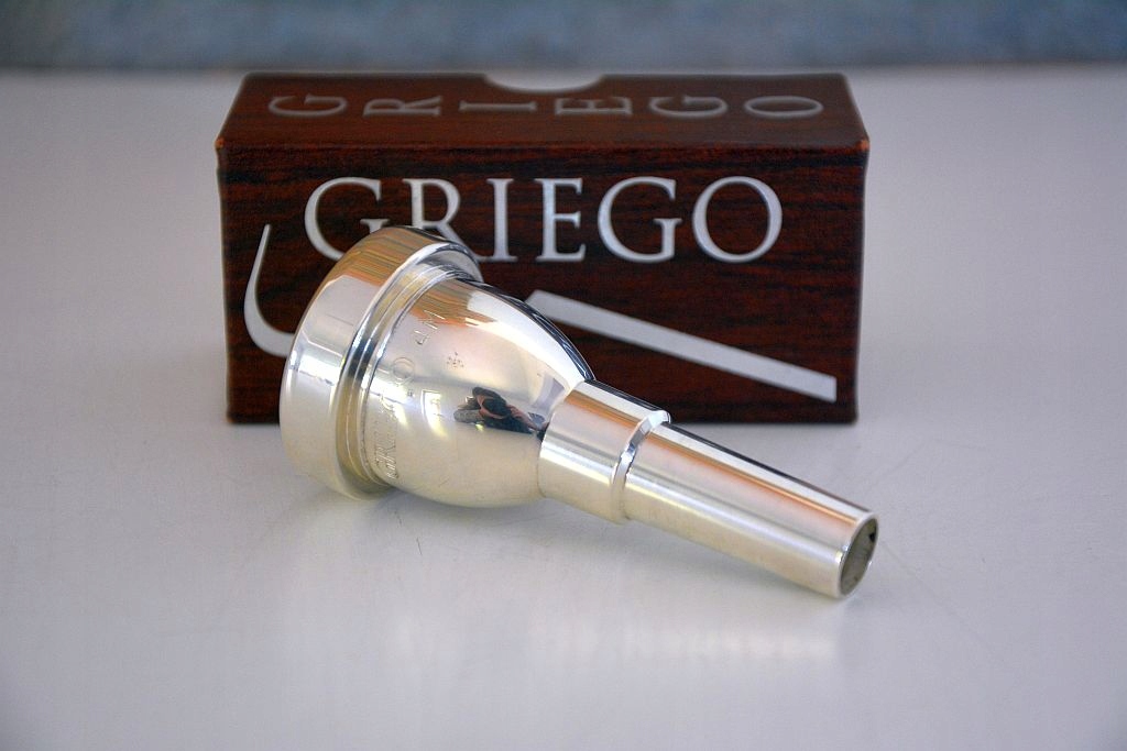 GRIEGO DECO 4M ustnik do puzonu tenorowego posrebrzany szeroki wlot ...