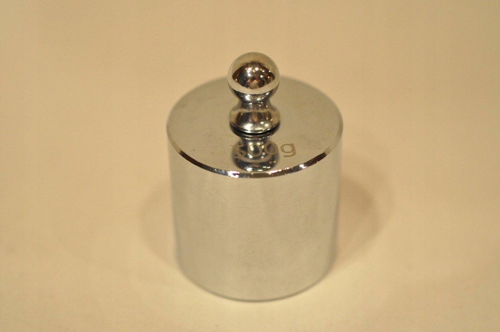 500g / POLSKI STALOWY ODWAŻNIK KALIBRACYJNY /6001 - 12300146999 - oficjalne archiwum Allegro