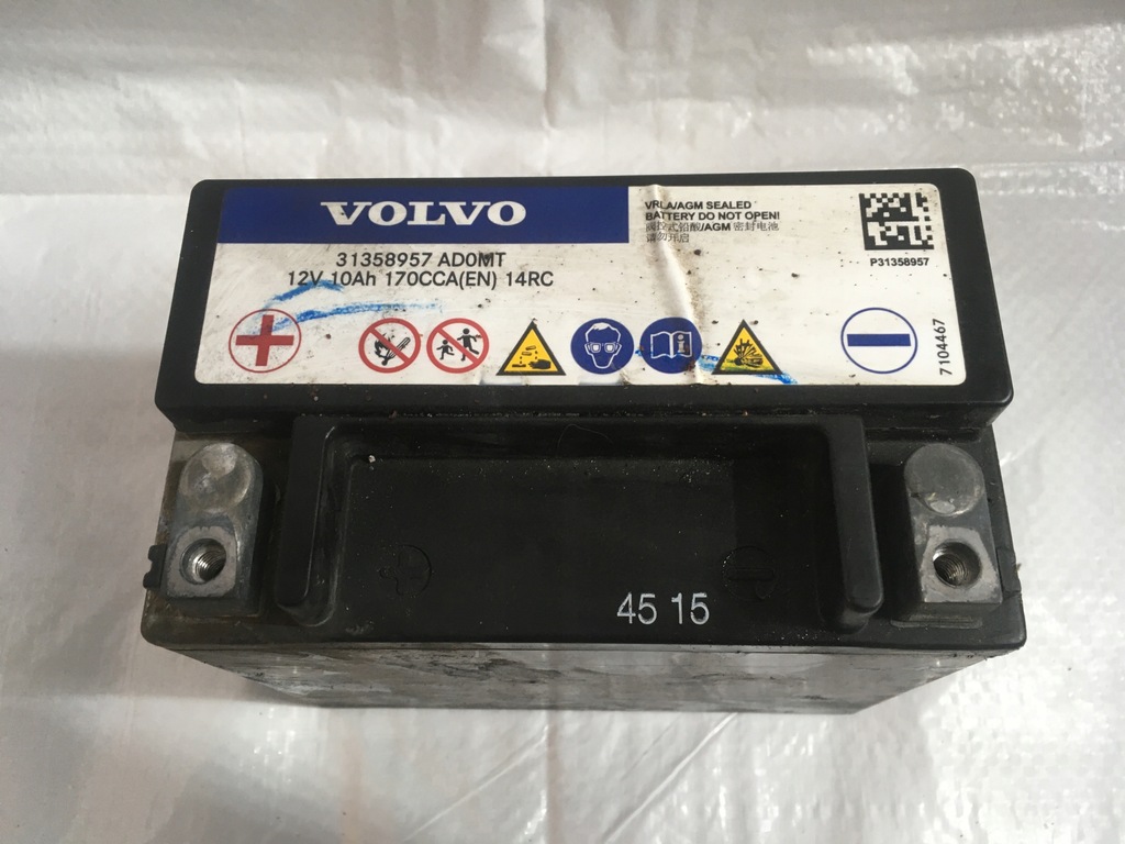VOLVO V40 II 12- AKUMULATOR DODATKOWY JAK NOWY - 13052658109 - oficjalne archiwum Allegro