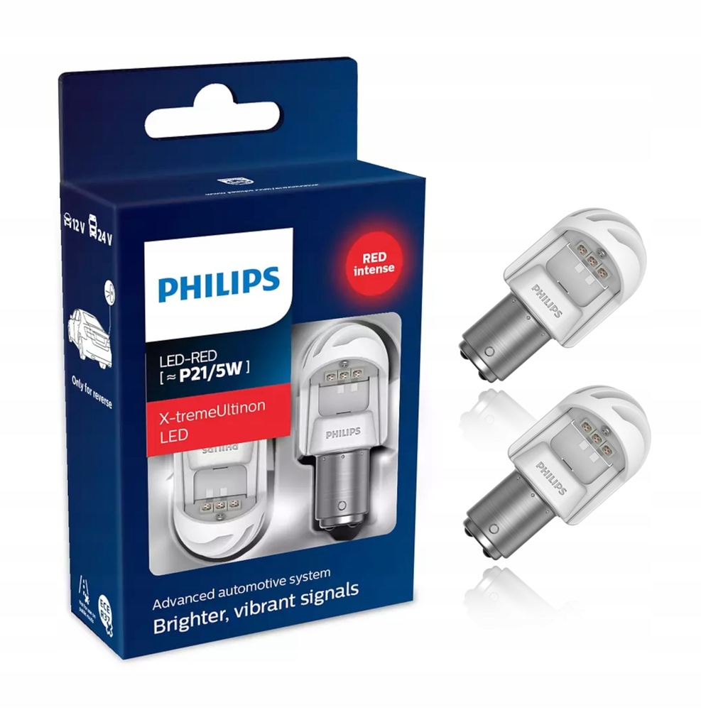 LED Philips P21/5W BAY15d X-tremeUltinon gen.2 x2 - 11342436976 ...